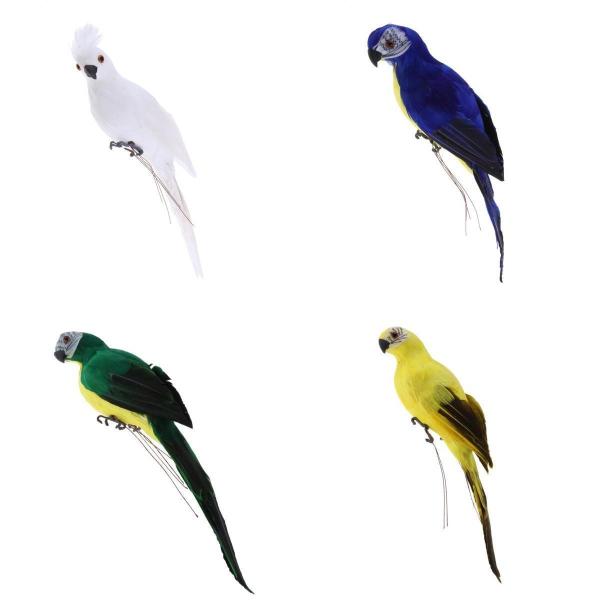 説明:自然に忠実な鳥の装飾.コンゴウインコのオウム.非常に鮮やかで非常に詳細な庭の装飾.鳥の足に固定用の鉄線.手作りの人工羽の鳥.リアルな模型のおもちゃ.教育用の小道具.動物像の芝生の装飾品.素晴らしい屋内または屋外の装飾.植物の装飾.また...