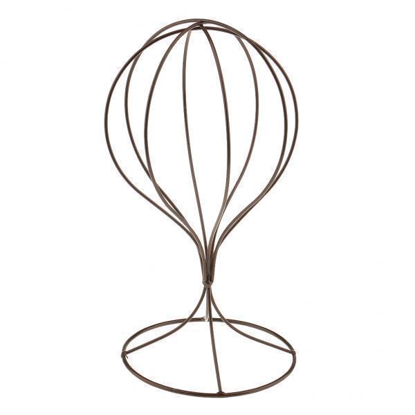 説明:クラシックなホワイト仕上げの自立型帽子/ウィッグディスプレイスタンド.上部の金属フレームはドーム型に彫刻されており.帽子やかつらを使用しないときの形状を維持するのに役立ちます.湾曲した金属製のポールと丸い金属製のベースは.この帽子とか...