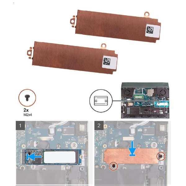 説明:Dell G15 5510 5511 5515.Dell Alienware M15 R6.Dell Alienware M15 EditionR5に適合部品番号:26X1Y M.22280ソリッドステートドライブ. M.2SSDヒー...