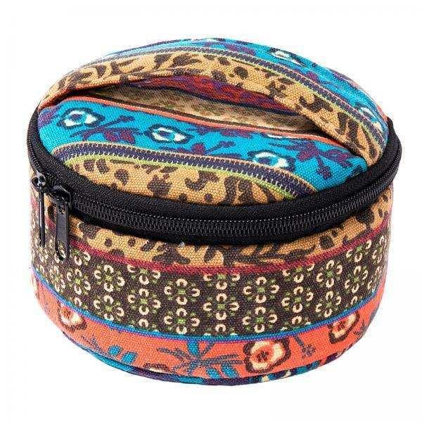 仕様:直径:16cm / 6.29inch高さ:7cm / 2.75inch素材:キャンバス+スポンジパッケージに含まれるもの:1 x印刷エッセンシャルオイル収納バッグ(2パック)...