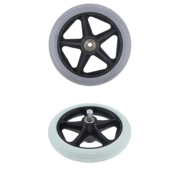 説明:フリーエア.パンクを止めますクイックノックダウン;高品質の合金とABS素材で.耐久性があります.頑丈で.耐摩耗性があり.滑らかで.沈黙しています.ほとんどの手動車椅子カートの前輪.歩行補助器具に最適です.すべてのジョイントに使用されて...