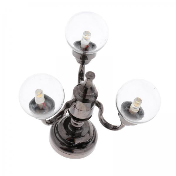 説明:見事で美しく詳細なドールハウスミニチュアLEDランプモデル.バッテリーには.ライトスイッチを制御するためのスイッチがあります.ベースの後ろに磁石があり.装飾された壁やデスクトップに吸着させることができます.ドールハウスのための素敵で素...