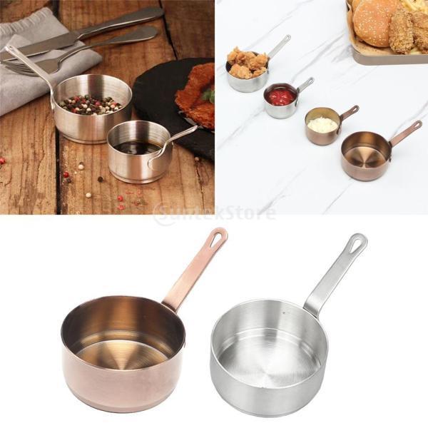 説明:高品質のステンレス鋼から作られ.絶妙な技量.このステンレス製のミルクポットは.ミルク.お粥.ソースのスープを簡単に注ぎ出すことができます長いハンドルで持ちやすくなっています.便利なミニソースパン吊り下げ穴が付いているので.保管が簡単で...