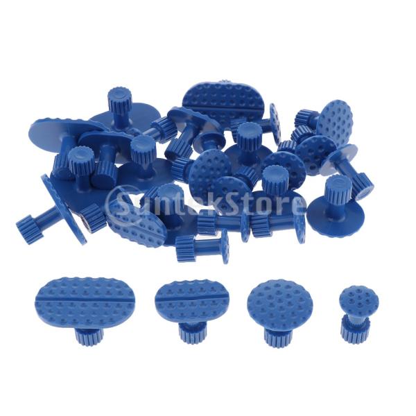 説明:サイズと形状が異なる30個のナイロン（PA）タブへこみ修復ツールの付属品。 多目的のための異なった形の取り替えの吸盤。 自動車の小さなへこみを簡単に修復自動車、冷蔵庫、オートバイ、洗濯機などの板金加工に幅広く使用仕様:青色材質：プラス...