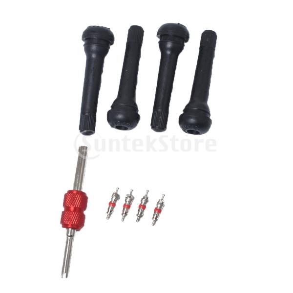 説明: 4本のTR418バルブステム、1本のデュアルヘッドリムーバーツールを含みます。 デュアルヘッドリムーバーはアルミ合金製で、バルブコアは耐久性のあるゴム製です。 持ち運びや使用が簡単なコンパクトでシンプルな便利なデザイン。 バルブコア...