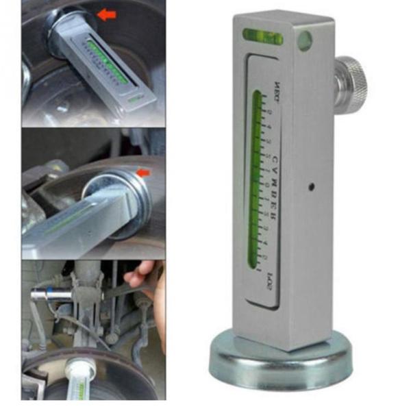 説明:読みやすく.操作が便利です.ホイールハブまたはブレーキディスクのキャンバーとキャスター角を測定します.キャスターとキャンバーの角度の正確なチェックに適しています.-5度から5度までのシンプルなレベリング調整があります.磁気はハブまたは...