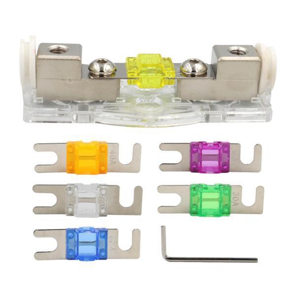 仕様:材質:プラスチック.亜鉛合金製品電圧:12V 24V 32V入出力:4 / 8GA IN -4 / 8GA OUT表面処理:砂ニッケルメッキ適用範囲:自動車.オフロード車.バス.RV.ヨット.船などの電化製品のライン上.重量:88gサ...