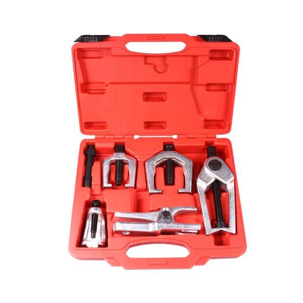 説明:[製品]この5ピースボールジョイントセパレーターは.自動車シャーシのボールジョイントの分解用に設計されており.自動車の修理やメンテナンス作業に不可欠なツールです.[材質]ボールジョイント取り外しツールは高炭素鋼鋳物と金属鉄で作られてお...