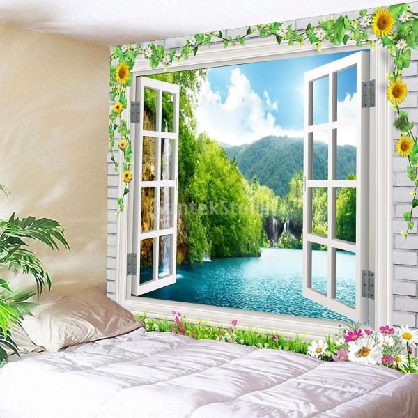 説明: 100％ブランドの新しいと高品質。 印刷パターンはクリアで立体的で、効果は現実的です。 生地は柔らかくて快適で、通気性と繊細さがあり、素敵な感触といい気分です。 家の装飾：装飾的なタペストリーは、家の装飾や壁のインテリアに適していま...