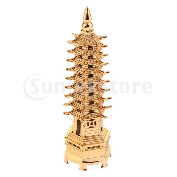 説明: 100％真新しくて高品質。合金9層塔塔置物彫刻ヴィンテージモデル。 中国の風水の伝統的な塔像は、家の装飾や事務机に最適です。 アジアの優雅で妖精は、ロマンチックな、様々な場面に適したを作成するための優れた要素です。 あなたの友人、恋...