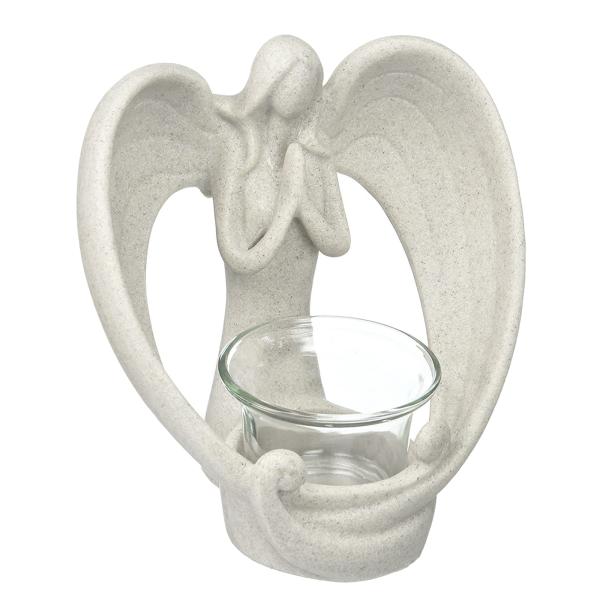 説明:ガラスカップとLEDティーライトを備えたポリレジンから作られたエレガントなキャンドルホルダー愛する人を慰め.失われた人の特別な思い出を称えるために悲しんでいる愛する人への思いやりのある死別の贈り物を樹脂で塗るユニークで魅惑的な砂漠の砂...