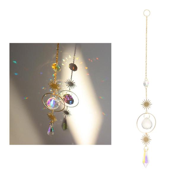 説明:サンキャッチャーはクリスタルと合金.優れた職人技と光沢のあるクリスタルで作られています.それはあなたの家に美しくフィットし.さまざまな装飾とよくマッチし.あなたに望ましい効果を与えます.それはあなたの友人や家族への絶妙で意味のある贈り...