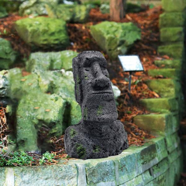 説明:樹脂素材でできており.安全で無毒.無臭で.水族館の動物に害を及ぼすことはありません.鮮やかなイースター島の彫像は創造的な家の装飾であり.あなたに楽しい時間をもたらすでしょう.屋外の庭の装飾として最適です.それは良い魅力的な装飾であり....