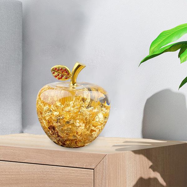 説明:高品質のクリスタルと金箔でできており.職人技で磨かれた表面.金色の豪華さ.耐久性と絶妙です.幸運.幸運.愛を表し.あらゆる機会に美しさを加えます.底部の滑り止めクッション.安定性と安全性.そしてデスクトップはより保護されています.家族...