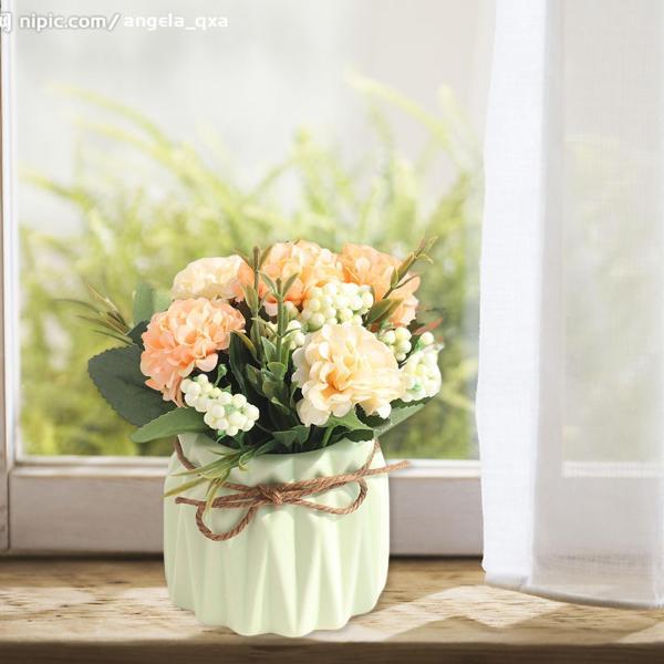 説明:高品質のセラミックとシルクの布素材でできており.耐久性があり実用的です.それは十分にリアルに見え.家の装飾に暖かくて甘い雰囲気を加えます.人工鉢植えは.屋内外での使用に最適です.おおよその寸法:直径8.8cm /3.46インチ;洗面器...