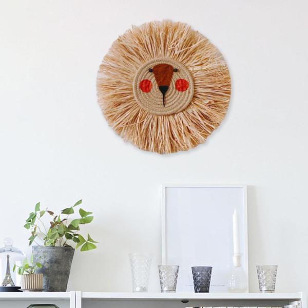 説明:このシンプルでエレガントなマクラメの吊り下げは.お部屋に美しい景色を加えるのに最適です.ユニークな動物柄のマクラメを使った手作りで.シックに見えて空間を飾ります.丈夫で丈夫な綿糸とわらの手作り編み物で作られています.ハンギングストラッ...