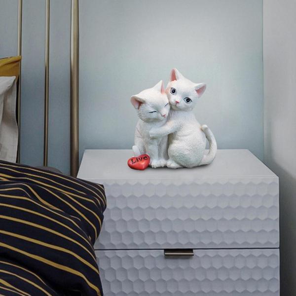 説明:鮮やかなカップル/バラの猫は創造的な家の装飾であり.あなたに楽しい時間をもたらします.環境にやさしい樹脂素材で作られており.滑らかで繊細に見え.質感があります.クリエイティブなデザインはそれをより魅力的にし.あなたのためにいくつかのシ...