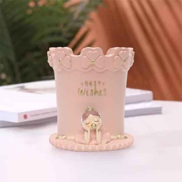 説明:モダンな樹脂かわいい女の子モデル人形ペンホルダー.オフィスの家の装飾アクセサリーバレエの女の子は.ペン.定規.文房具などを収納できる大きな収納スペースがあり.リアルで美しく実用的です.デスクトップストレージ:ペンホルダーとしてだけでな...