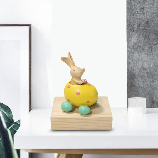 説明:クリエイティブなバニーの置物.ユニークで素敵な.暖かい春の息吹に満ちています.高品質の樹脂素材でできており.耐久性があり.環境に優しいです.かわいいウサギはイースターに欠かせない要素であり.イースターの飾りに最適です.さまざまな家の装...