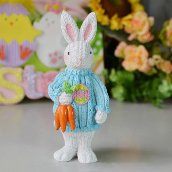 説明:鮮やかでキュートなバニーは.イースターの時期にぴったりのゴージャスな家の装飾です.高品質の樹脂素材.優れた職人技で作られています.クリエイティブなデザインはそれをより魅力的にし.あなたのためにいくつかのシックを追加します.ウサギはイー...