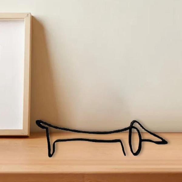 説明:北欧の幾何学的抽象犬猫の装飾品.シンプルで創造的な動物の形.デスクトップの装飾品.環境にやさしい鉄の素材でできており.今日最も人気のある手工芸品のひとつです.高価なコレクションと比較すると.シンプルで純粋に見えます.動物の像は.家やオ...