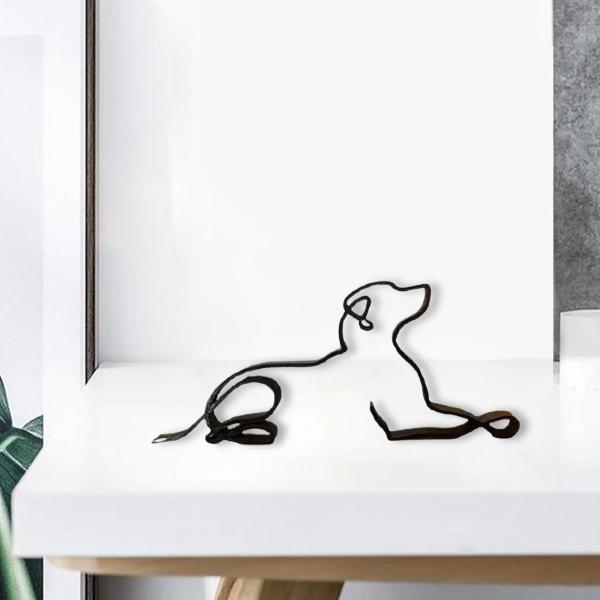 説明:北欧の幾何学的抽象犬猫の装飾品.シンプルで創造的な動物の形.デスクトップの装飾品.環境にやさしい鉄の素材でできており.今日最も人気のある手工芸品のひとつです.高価なコレクションと比較すると.シンプルで純粋に見えます.動物の像は.家やオ...