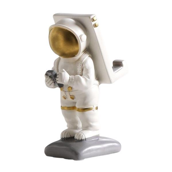 仕様:材質:樹脂カラー:ホワイト.ゴールドサイズチャート:敬礼:11x20x10cm / 4.33x7.87x3.94inch電話ホルダー:6x13x9cm / 2.36x5.12x3.54inch月に座る:12x19x12cm / 4.7...