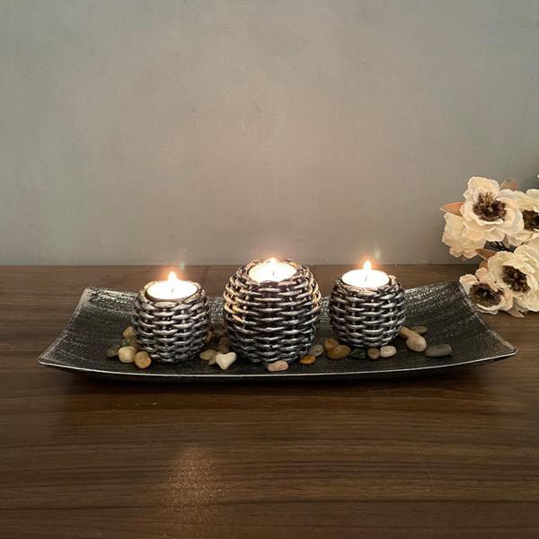 仕様:商品名:キャンドルホルダー(キャンドルなし)タイプ:A＃3カップ.B＃2カップ材質:樹脂サイズチャート:3カップ:34.5x13x3cm / 11.18.58x5.12x3inch 2カップ:26x10x3cm / 10.24x1.1...