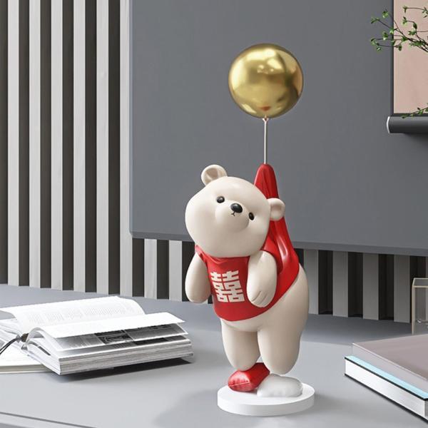説明:製品:かわいいホッキョクグマの置物.北欧スタイル.モダンなテーブルの彫像の飾り素材:高品質の樹脂素材でできており.環境に優しく.滑らかで.耐久性があります.決して色あせない.特徴:ホッキョクグマの彫刻デザインは.生き生きとしたディテー...
