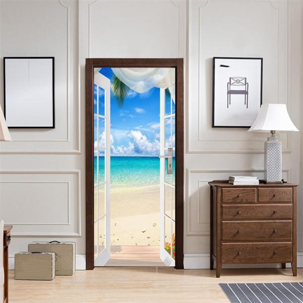 説明:素材:高品質の環境にやさしいPVC素材で.取り外し可能.防水性.耐久性があり.ダメージを与えて再利用でき.使いやすく.お手入れも簡単です. 3Dドアステッカーデコレーションサイズ:38.5x200cm / 15.16x78.74インチ...