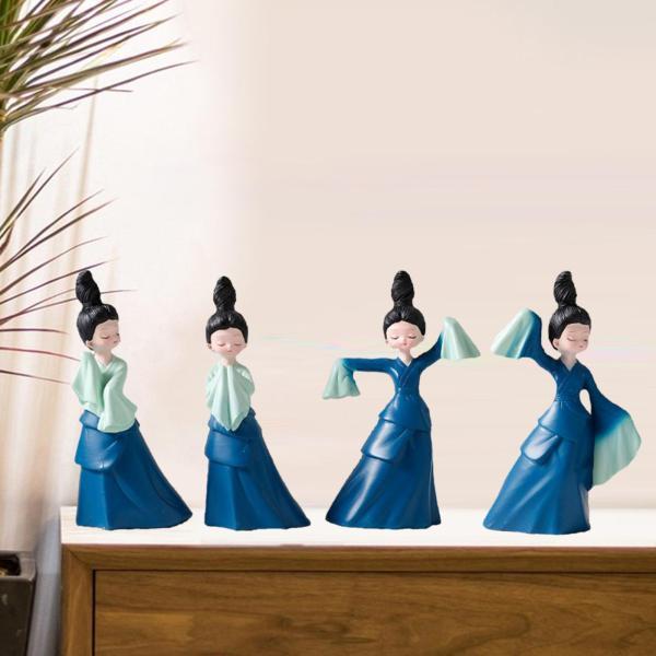 説明:チャイニーズスタイルの装飾品:伝説的な風景画の旅に触発されたチャイニーズスタイルのダンサー.シンプルさ:エレガントでシンプルでユニークな抽象的でレトロなコスチュームの女性の置物の装飾芸術は.あなたのインテリアスペースに新鮮で清潔な感覚...