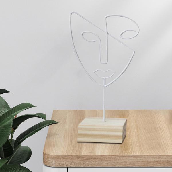 説明:ーラック:モダンアブストラクトハットホルダーは金属線でできており.錆びないように仕上げられており.です.装飾:金属の輪郭が興味深いシャドウを作成し.3D効果は非常に芸術的に見えます.寝室.窓.居間.書斎.に適しています.木製の正方形の...