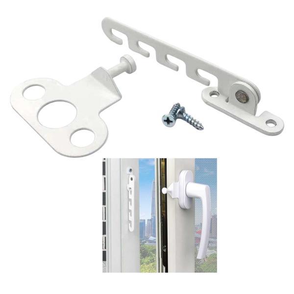 説明:ウィンドウ リミッター: ラッチ ウィンド サポート.両開きウィンドウ ストップ.ウィンドウ オープン ポジション ストッパー.プレミアム素材: 高品質の鉄製.ミニマリストなデザイン.非常に機能的.利便性:ハンドルをバヨネットに差し込...