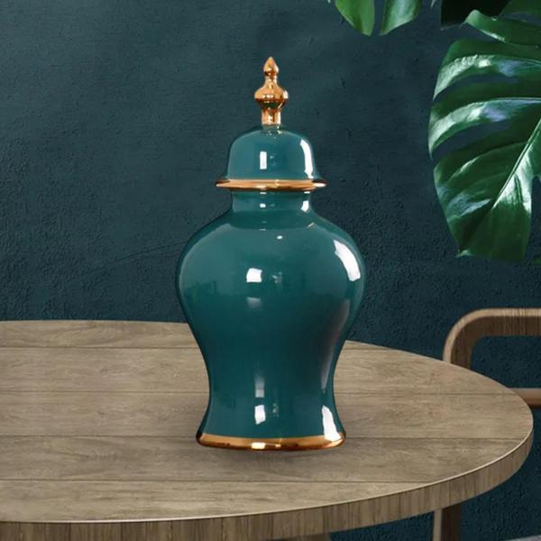 説明:瓶:蓋付きのレトロなタイプの緑色の保存容器.滑らかでエレガントなセラミックジンジャージャー.セラミック ジンジャー ジャー: 高品質のセラミック素材.軽くてしっかりした.精巧に塗装された.家.リビングルームの装飾用の美しく細工されたア...