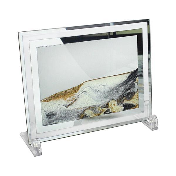 説明:Art Sand Picture: 3D ダイナミック  ペインティング 流れるサンド フレーム.動くサンド オーナメント.クリエイティブ: 層がはっきりしていて砂の形の比率が異なる繊細な流砂で.浮き沈みと整然とした景色を作り出します...