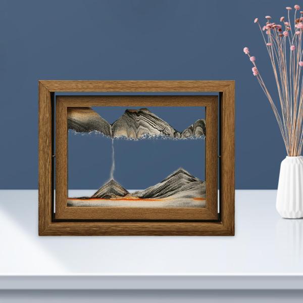 説明:素材: 3Dダイナミックサンドペインティングはガラス製で.カラフルで丈夫で耐久性があります.クリエイティブ: この流れる砂は繊細で.複数の層とさまざまな砂の形があり.起伏があり.整然とした景色を作り出します.特徴: このアートサンドピ...