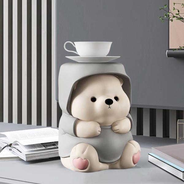 説明:製品: かわいいクマの置物.北欧スタイル.モダンなテーブル像の飾り素材:高品質の樹脂素材を使用しており.環境にやさしく滑らかで.耐久性があります.決して色あせない.特徴: 本物そっくりのディテール.細かい質感.アクティブなポーズを備え...