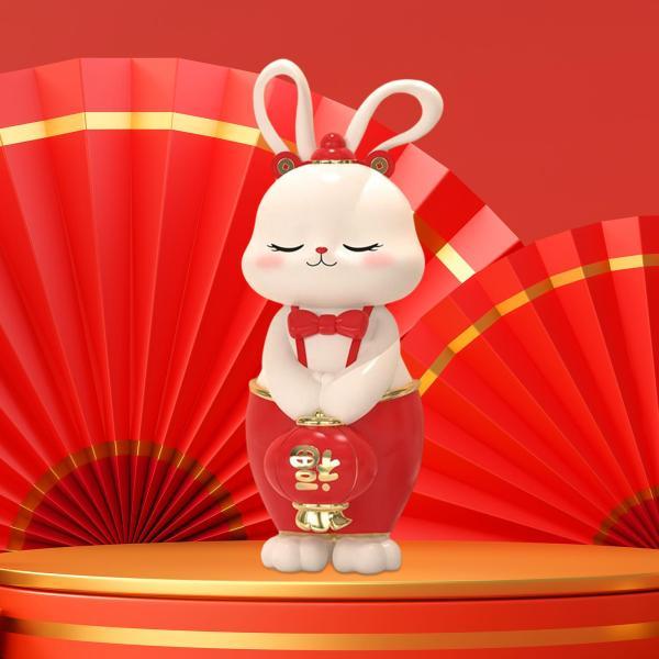 説明:素材: ウサギの像は高品質の樹脂製で.滑らかで耐久性があり.丁寧に彫られています.特徴: 絶妙な外観とリアルな外観のウサギの像で.さまざまな家の装飾スタイルに最適です.デザイン: 伝統的な中国風で.中国の春節のデスクトップオーナメント...