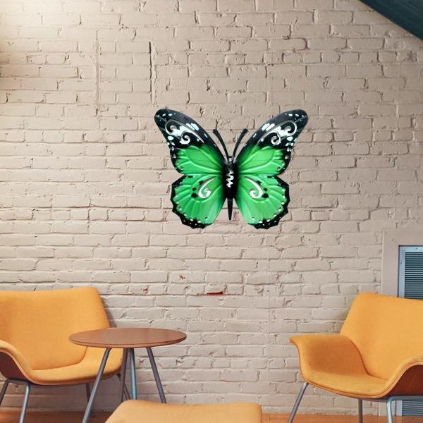 説明:デザイン:鮮やかな形.美しく装飾的なシミュレーションの蝶の吊り下げ彫刻.素材: このウォールアート装飾は高品質の鉄製で.頑丈で耐久性があり.防錆性と防雨性があります.取り付け:蝶の壁の彫刻を壁に掛けるだけで.パンチフリーで簡単に移動で...