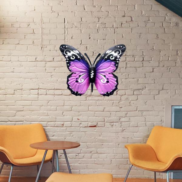 説明:デザイン:鮮やかな形.美しく装飾的なシミュレーションの蝶の吊り下げ彫刻.素材: このウォールアート装飾は高品質の鉄製で.頑丈で耐久性があり.防錆性と防雨性があります.取り付け:蝶の壁の彫刻を壁に掛けるだけで.パンチフリーで簡単に移動で...