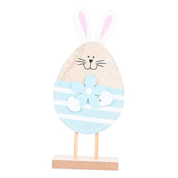 説明:素材: かわいいウサギの置物像は.高品質の木製素材で作られており.長時間使用しても丈夫で耐久性があります.精巧な職人技: 精巧なディテール.かわいい形.リアルで鮮やかな卵型のイースターバニーオーナメント.イースターの装飾: 春のイース...