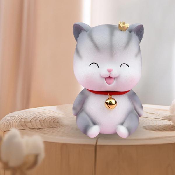 説明:デザイン: この猫の貯金箱は.お子様の注目を集めることができ.とても面白くて愛らしいです.素材:高品質のビニール素材を使用しており.軽量で頑丈で耐久性があります.[貯金箱]卓上にしっかり置けて.男の子にも女の子にもぴったり.適用:家庭...