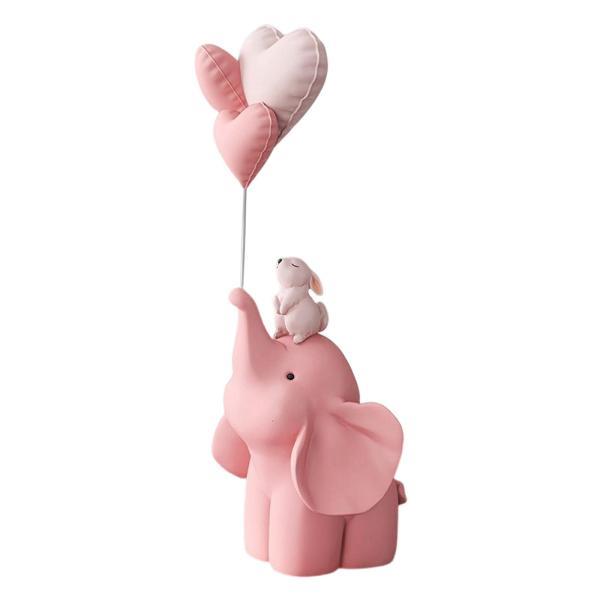 説明:デザイン: 小さなウサギのフィギュアが付いた風船の象.創造的.美的.ファッション.モダンなテーブルオーナメント.素材: この豪華な象の像は繊細な樹脂製で.手描きで.防水性と防塵性を備えています.職人技: 滑らかなライン.細かい彫刻.さ...