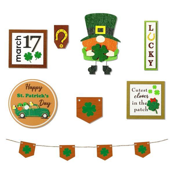 説明:聖パトリックの日の装飾: 聖パトリックの日の階層型トレイの装飾.コーヒーバー用.またはディスプレイシェルフに置くだけで.豊富で装飾的です.デザイン: 聖パトリックの日の装飾.美しく.装飾的で.創造的で.ゴージャスな色のマッチングと絶妙...