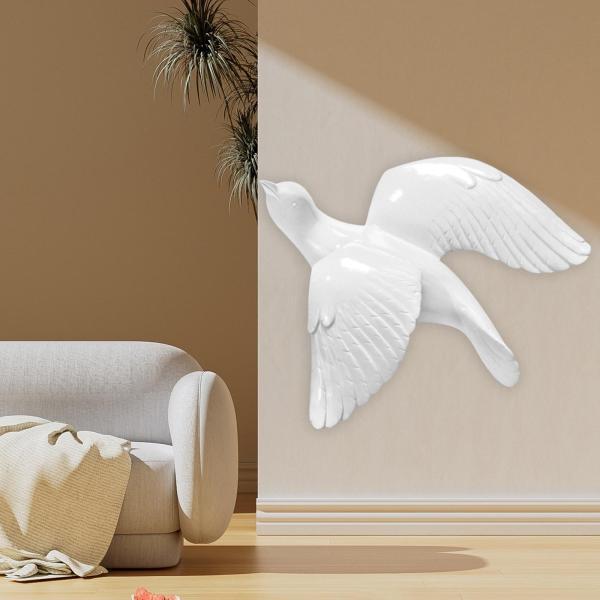 説明:[リアルなデザイン]: スズメとツバメの各鳥は.本物そっくりの外観と複雑なディテールで巧みに作られています.[多用途]: この壁掛け鳥の彫刻は.リビングルーム.ダイニングルーム.オフィス.庭.カフェなど.屋内または屋外のあらゆるスペー...