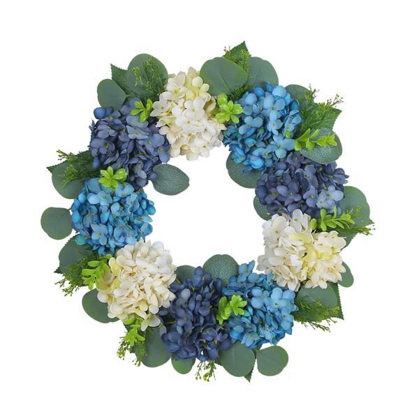 説明:[あじさいリース]玄関用のあじさいリースはシミュレーション性が高く.手触りが良く.密な葉とふっくらとした花がリースを生き生きとさせます.[完璧なサイズ]完全に拡張された造花リースの外径は40cm / 15.75インチで.休日中のお祭り...