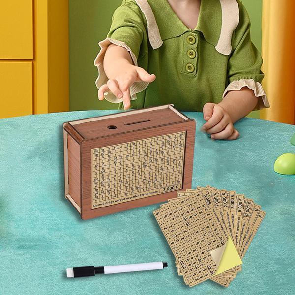 説明:[高品質素材]: 貯金箱は木製素材.絶妙な技量.レトロなスタイル.エレガントで作られています.サイズ 20cmx14.5cmx7.5cm/7.87インチx5.71インチx2.95インチ.[ユニークなデザイン]: カウンター付き木製貯金...