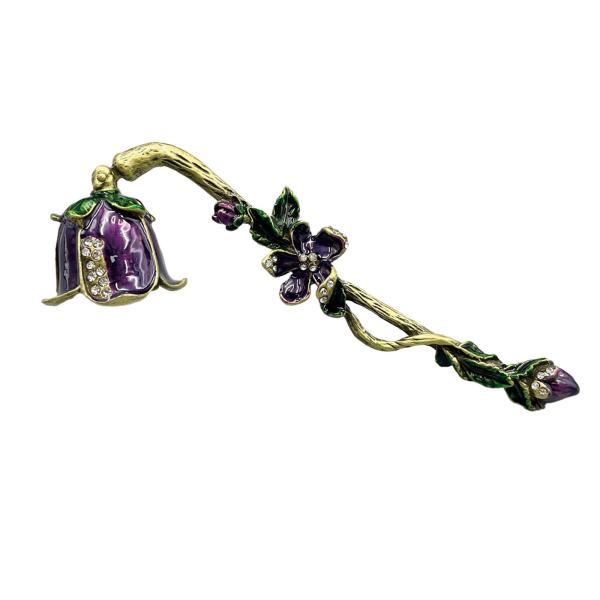 説明:[金属素材]キャンドルスナッファーは亜鉛合金製で.頑丈で耐久性があり.エナメル色の職人技が施されています.[ユニークなデザイン]ヴィンテージスタイルの絶妙な紫色の花の外観を持つキャンドル嗅ぎタバコツール.滑り止めハンドルは鼻タバコが手...