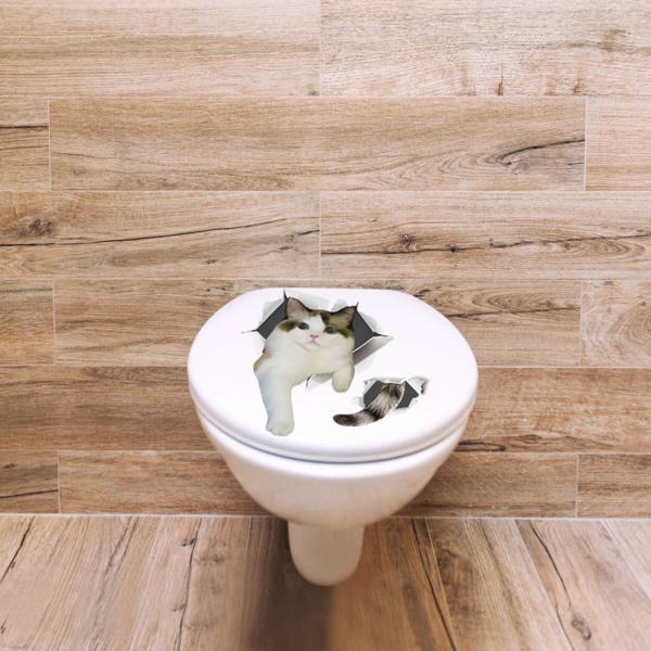 説明:[猫の形のステッカー装飾]: 漫画の取り外し可能なDIYトイレステッカーデカールは.バスルームを完璧に装飾し.トイレをファッショナブルでクリエイティブにします.[耐久性のある素材]: かわいい動物のトイレ蓋ステッカーは.耐久性があり....
