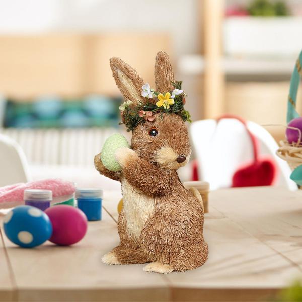 説明:[絶妙な職人技]このイースターウサギの彫刻は.イースターデコレーションにユニークで魅力的な追加物で.見た目も可愛くてお祭り気分になります.[高品質]このウサギの彫刻は高品質のガマプラスチック素材で作られており.耐久性があり.長期間使用...